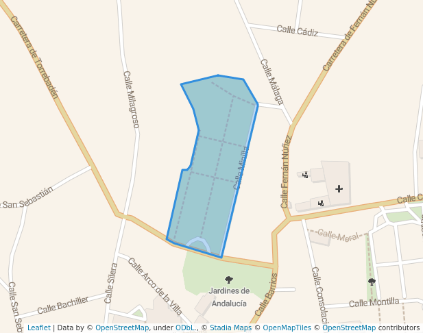 Parque de la Minilla (Recinto Ferial) in La Rambla | Map and Routes