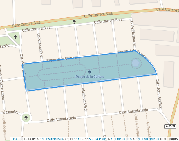 Paseo de la Cultura in La Rambla | Map and Routes