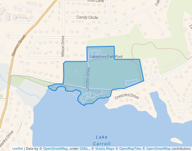 Lakeshore Park in Carrollton | Map and Routes