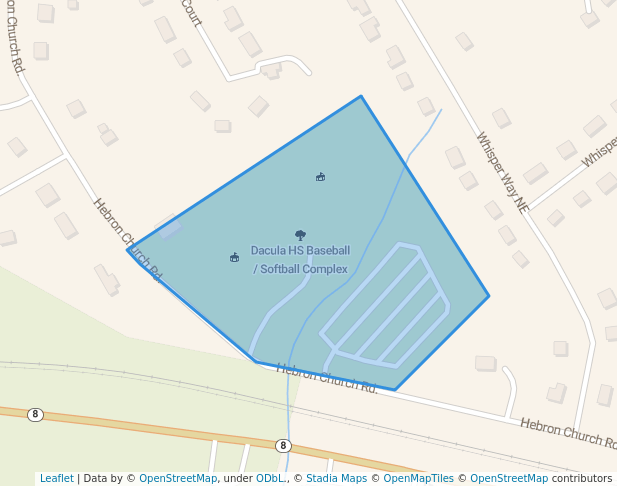 Dacula HS Baseball / Softball Complex in Dacula | Map and Routes