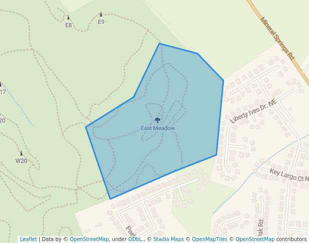 East Meadow in Dacula | Map and Routes