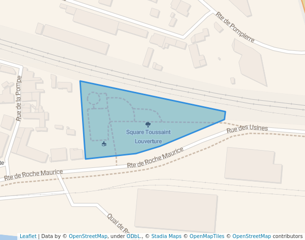Square Toussaint Louverture in Nantes | Map and Routes