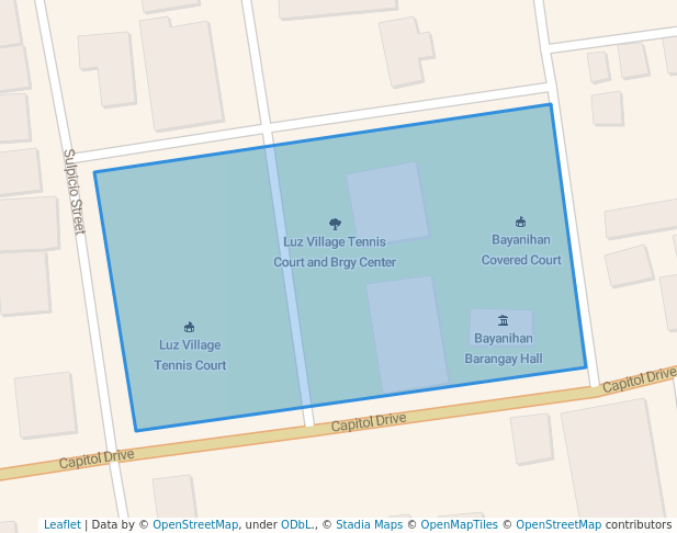 Luz Village Tennis Court and Brgy Center in Butuan City | Map and Routes