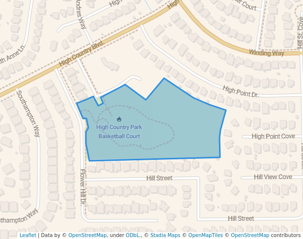 High Country Park in Round Rock | Map and Routes
