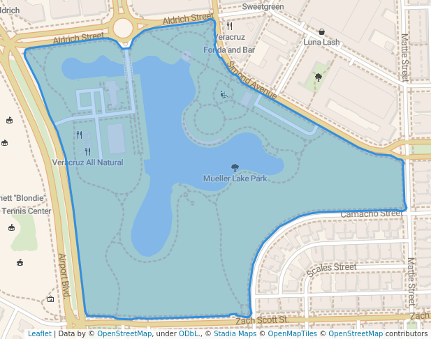 Mueller Lake Park in Austin | Map and Routes