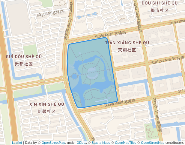 中央公园 in Su Zhou Shi | Map and Routes