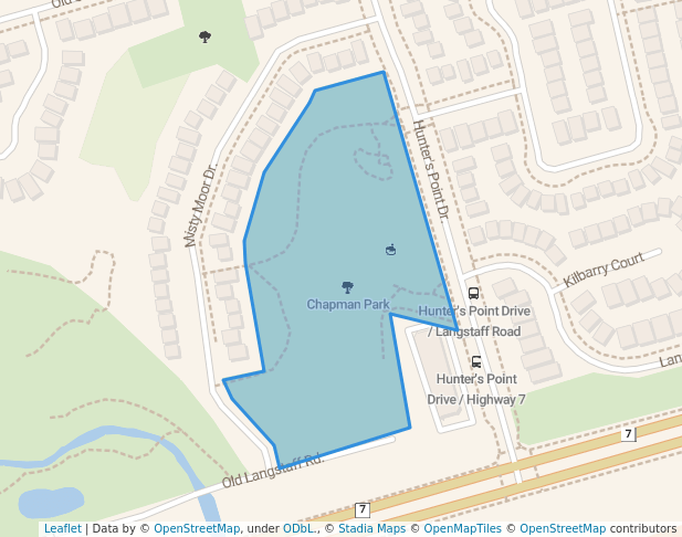 Chapman Park in Richmond Hill | Map and Routes