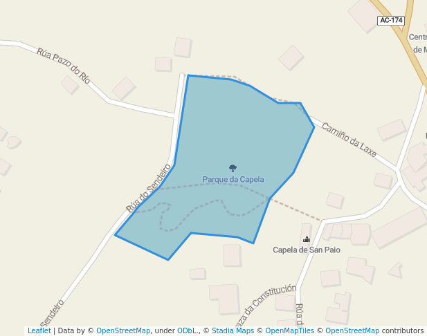 Parque da Capela in Oleiros | Map and Routes