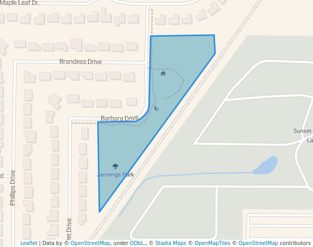 Jennings Park in Glenview | Map and Routes