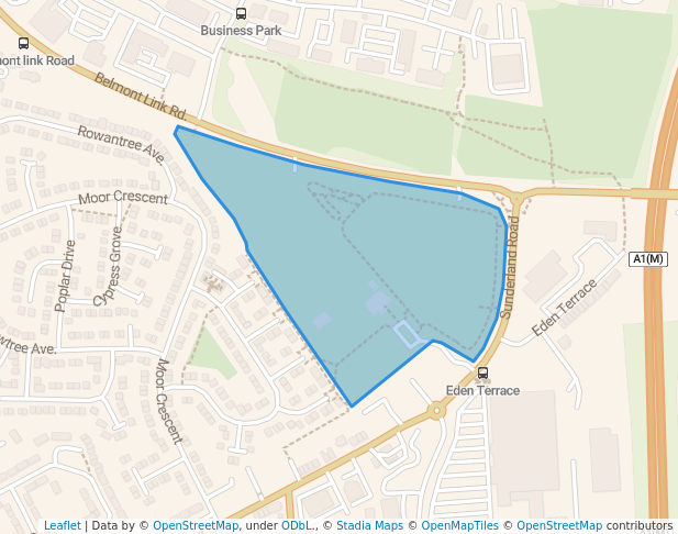 Meadowfield in Durham | Map and Routes
