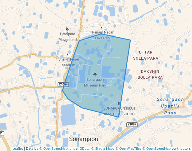 Sonargaon Museum Park in Sonargaon | Map and Routes