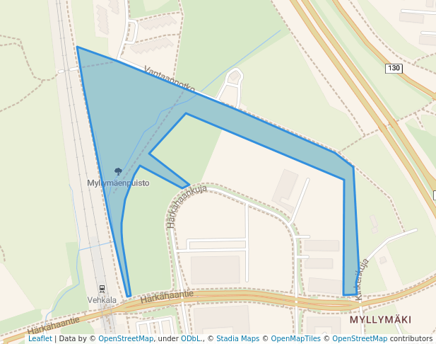 Myllymäenpuisto in Vanda | Map and Routes