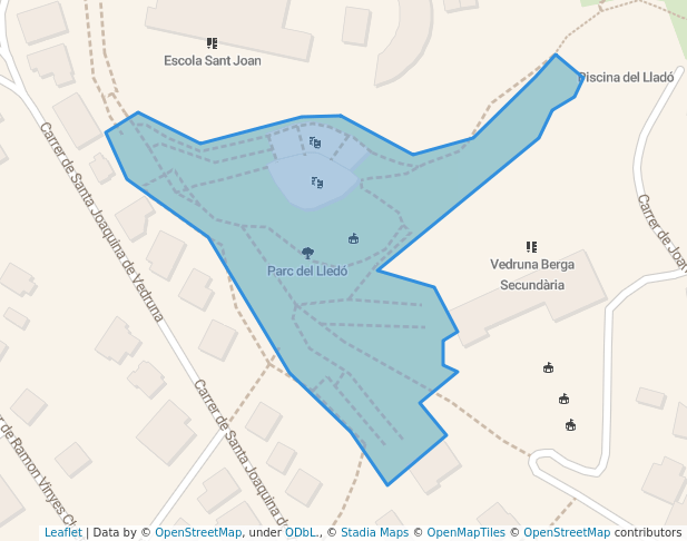 Parc del Lledó in Berga | Map and Routes