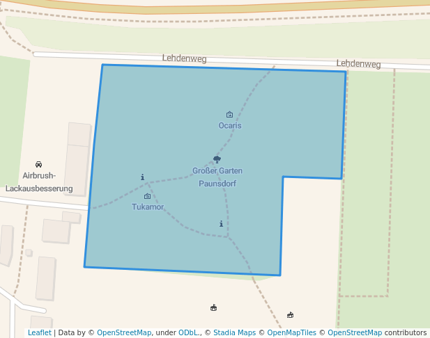 Großer Garten Paunsdorf in Leipzig | Map and Routes