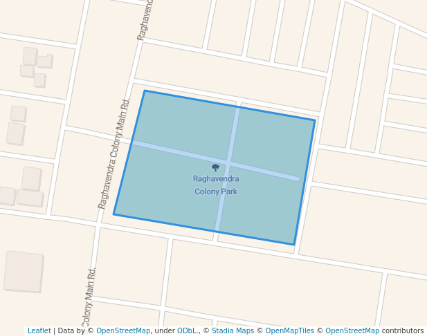 Raghavendra Colony Park in Ballari | Map and Routes