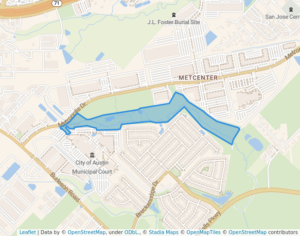 MetCenter Disc Golf Course in Austin | Map and Routes
