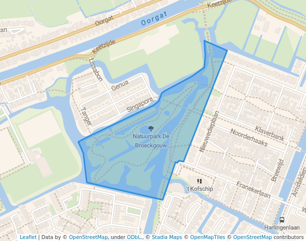 Natuurpark De Broeckgouw in Edam | Map and Routes