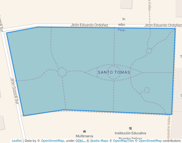 Parque Santo Tomas in Lima | Map and Routes