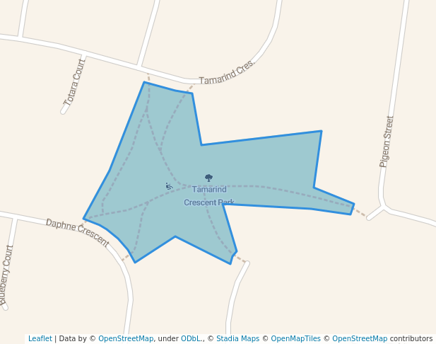 Tamarind Crescent Park in Werribee | Map and Routes