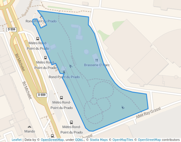 Jardin Chanot in Marseille | Map and Routes