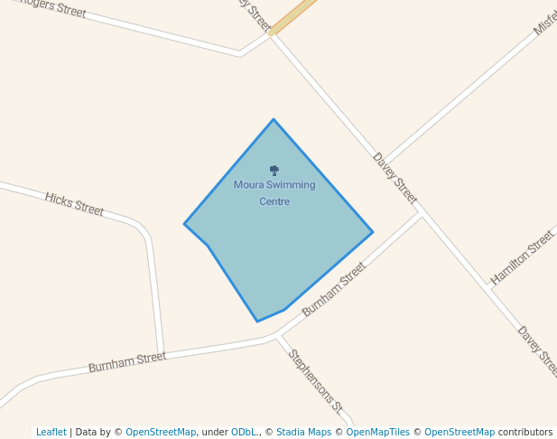 Moura Swimming Centre in Moura | Map and Routes