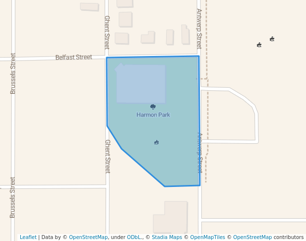 Harmon Park in Mobile | Map and Routes