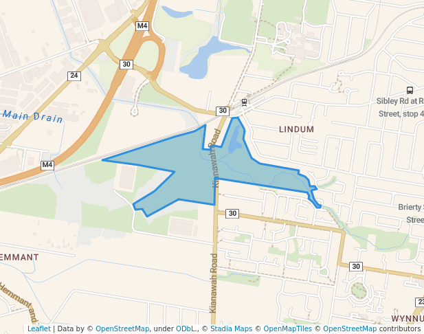 Edward Kelk Park in Wynnum West | Map and Routes