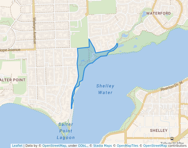 Sandon Park in Salter Point | Map and Routes