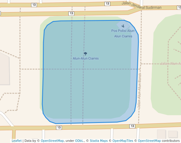 Alun-Alun Ciamis in Ciamis | Map and Routes