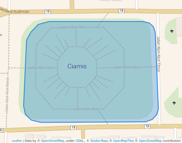 Alun-Alun Ciamis in Ciamis | Map and Routes