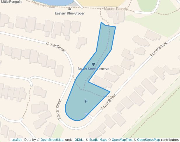 Bower Street Reserve in Manly | Map and Routes