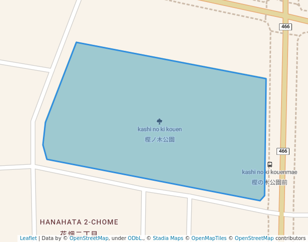 樫ノ木公園 in Adachi City | Map and Routes