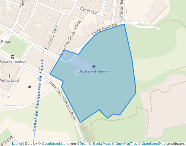 Jardins del Príncep in Tortosa | Map and Routes