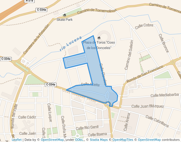 Recinto Ferial in Lucena | Map and Routes