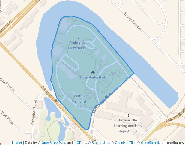 Dean Porter Park in Brownsville | Map and Routes