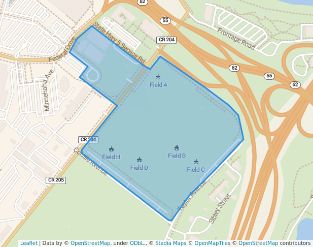 Leonard H. Neiman Sports Complex in Saint Paul | Map and Routes