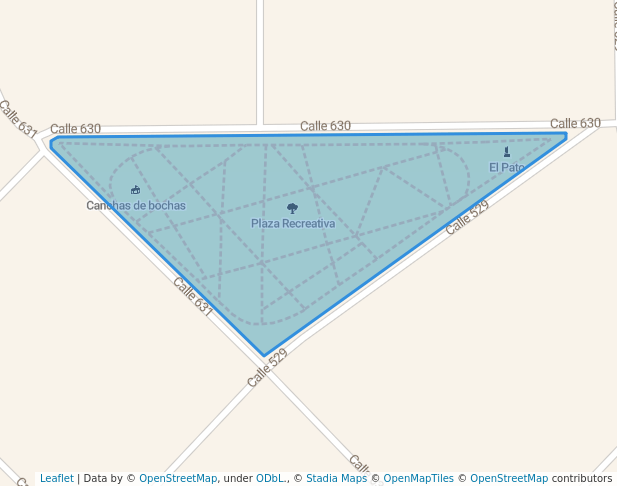 Plaza Recreativa in El Pato | Map and Routes