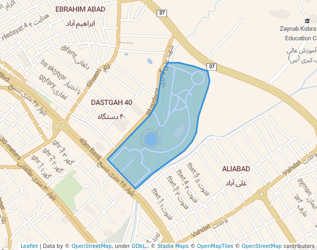 Madar Boostan in Borujerd | Map and Routes