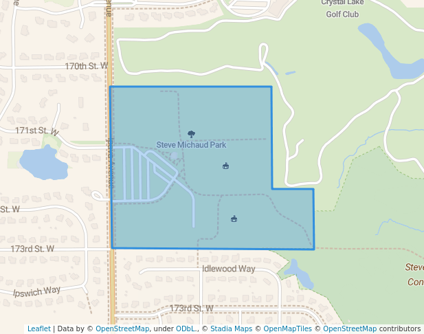 Steve Michaud Park in Lakeville | Map and Routes