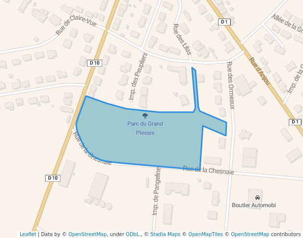 Parc du Grand Plessis in Quelaines-Saint-Gault | Map and Routes