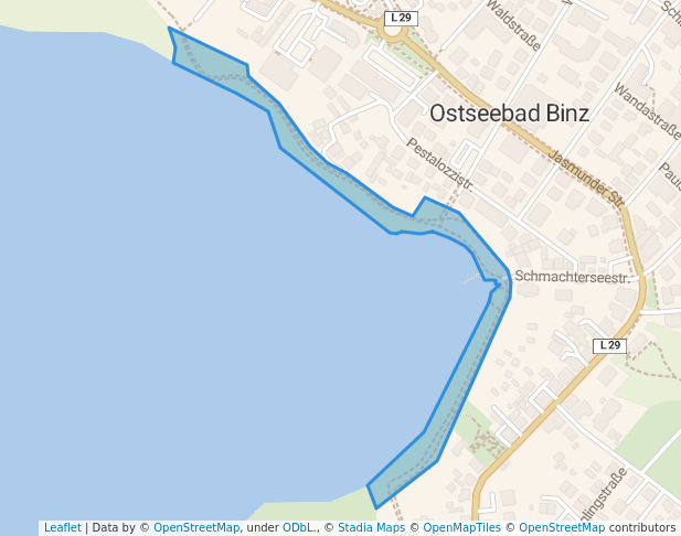 Seepromenade in Binz | Map and Routes