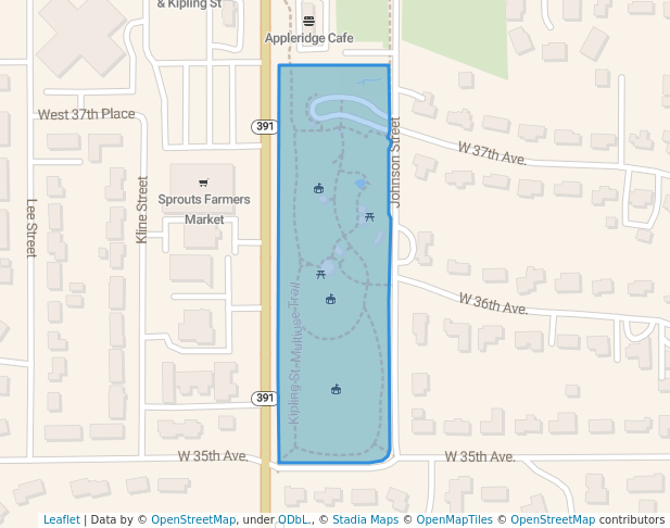 Discovery Park in Wheat Ridge | Map and Routes