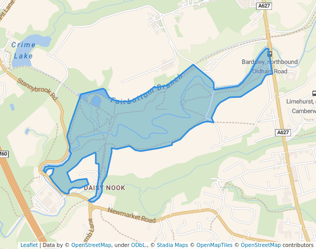 Daisy Nook Country Park in Ashton-under-Lyne | Map and Routes