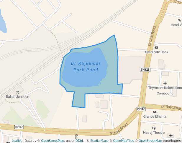 Dr Rajkumar Park in Ballari | Map and Routes