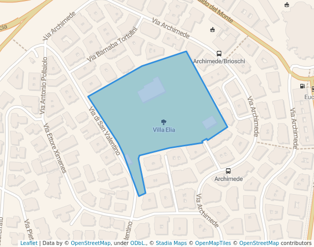 Villa Elia in Roma | Map and Routes