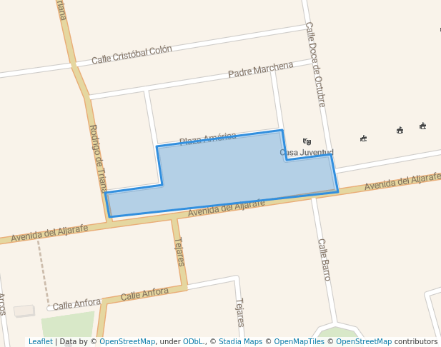 Plaza America in Pilas | Map and Routes