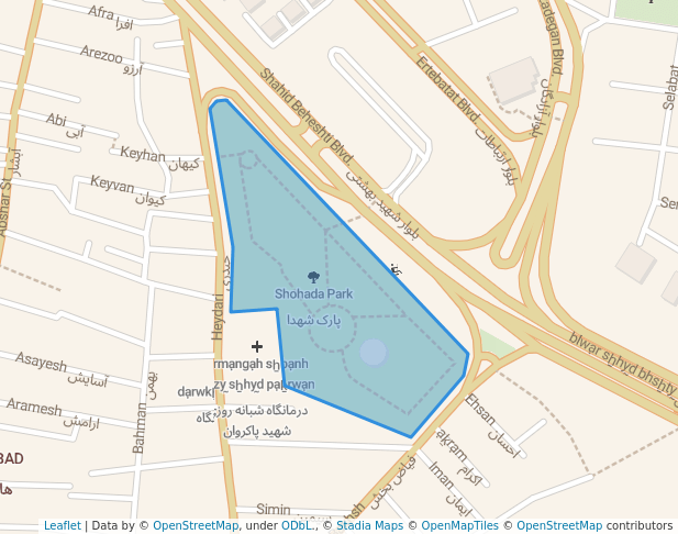 Shohada Park in Qazvin | Map and Routes