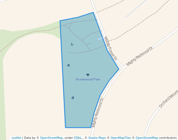 Brookwood Park in Houston | Map and Routes
