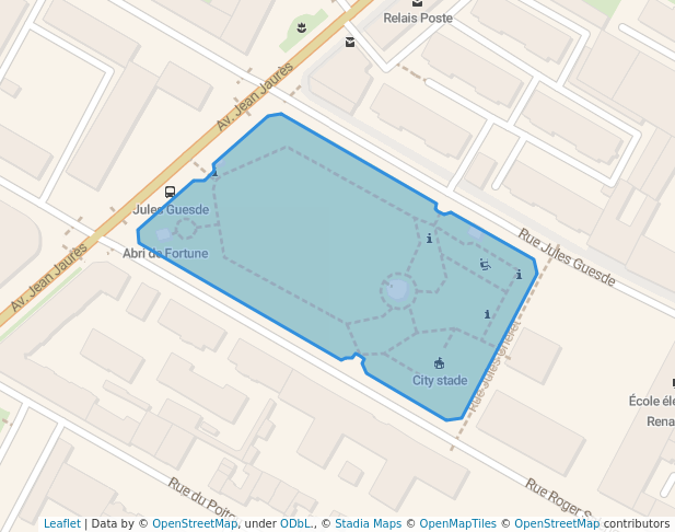 Parc Renaudel in Montrouge | Map and Routes