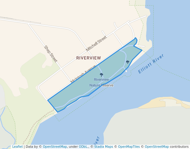 Riverview Nature Reserve in Elliott Heads | Map and Routes